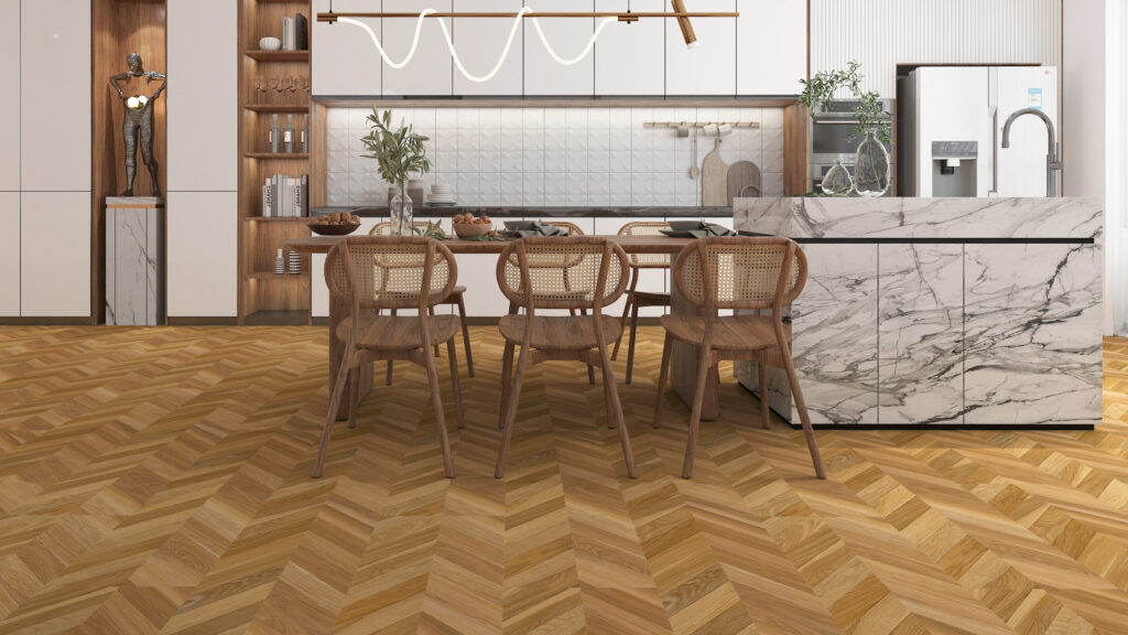 Wholesale Chevron Vinyl Flooring | Precision SPC Parquet Factory